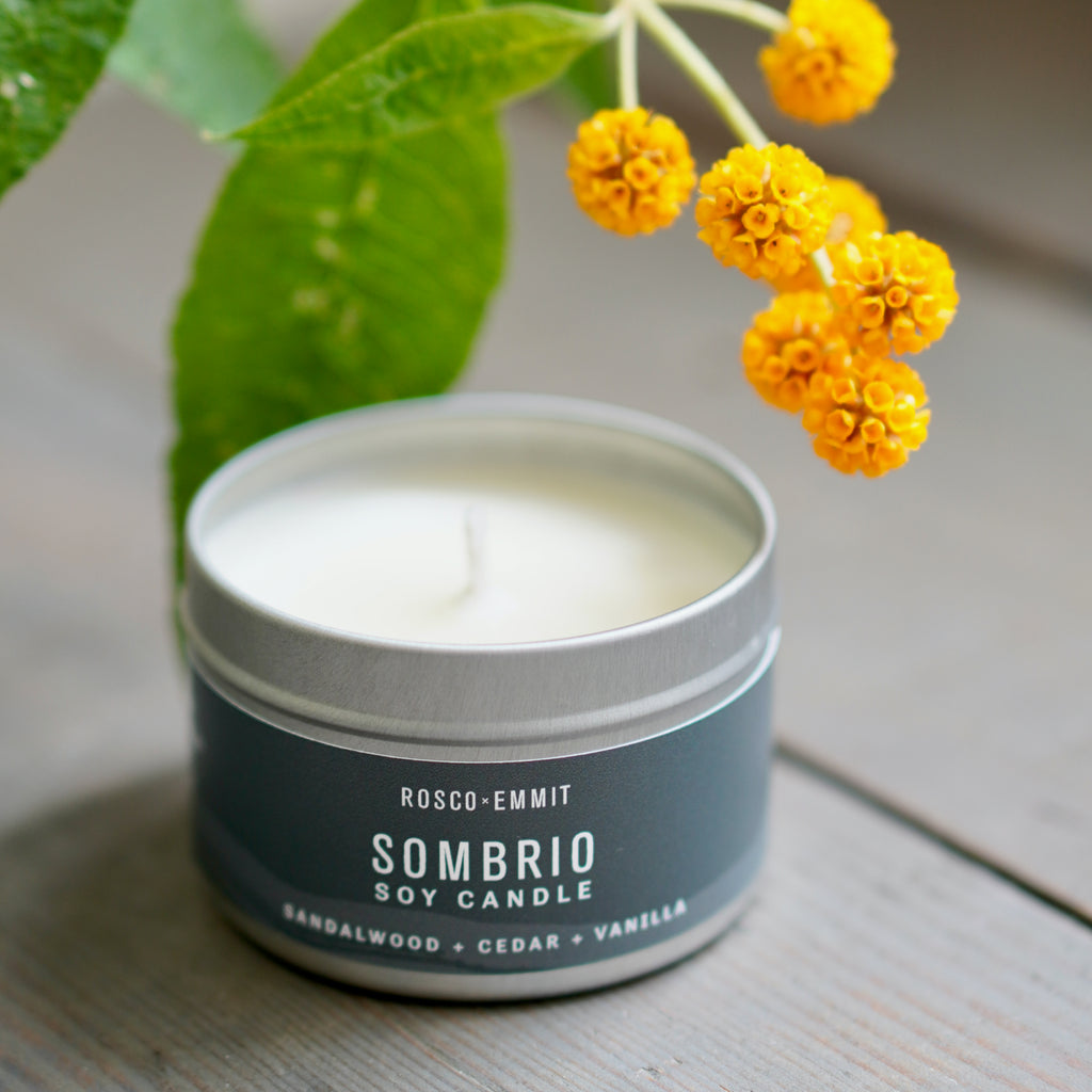 Sombrio Soy Candle 4oz – Rosco Emmit