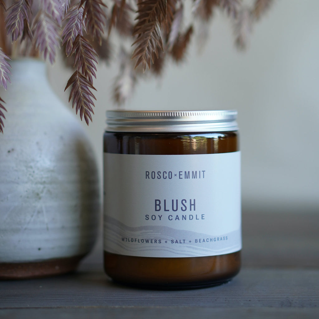 Blush Soy Candle 8oz – Rosco Emmit