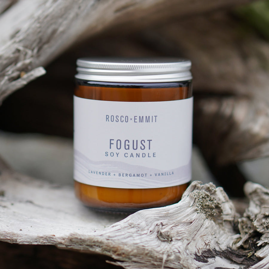Fogust Soy Candle 8oz – Rosco Emmit